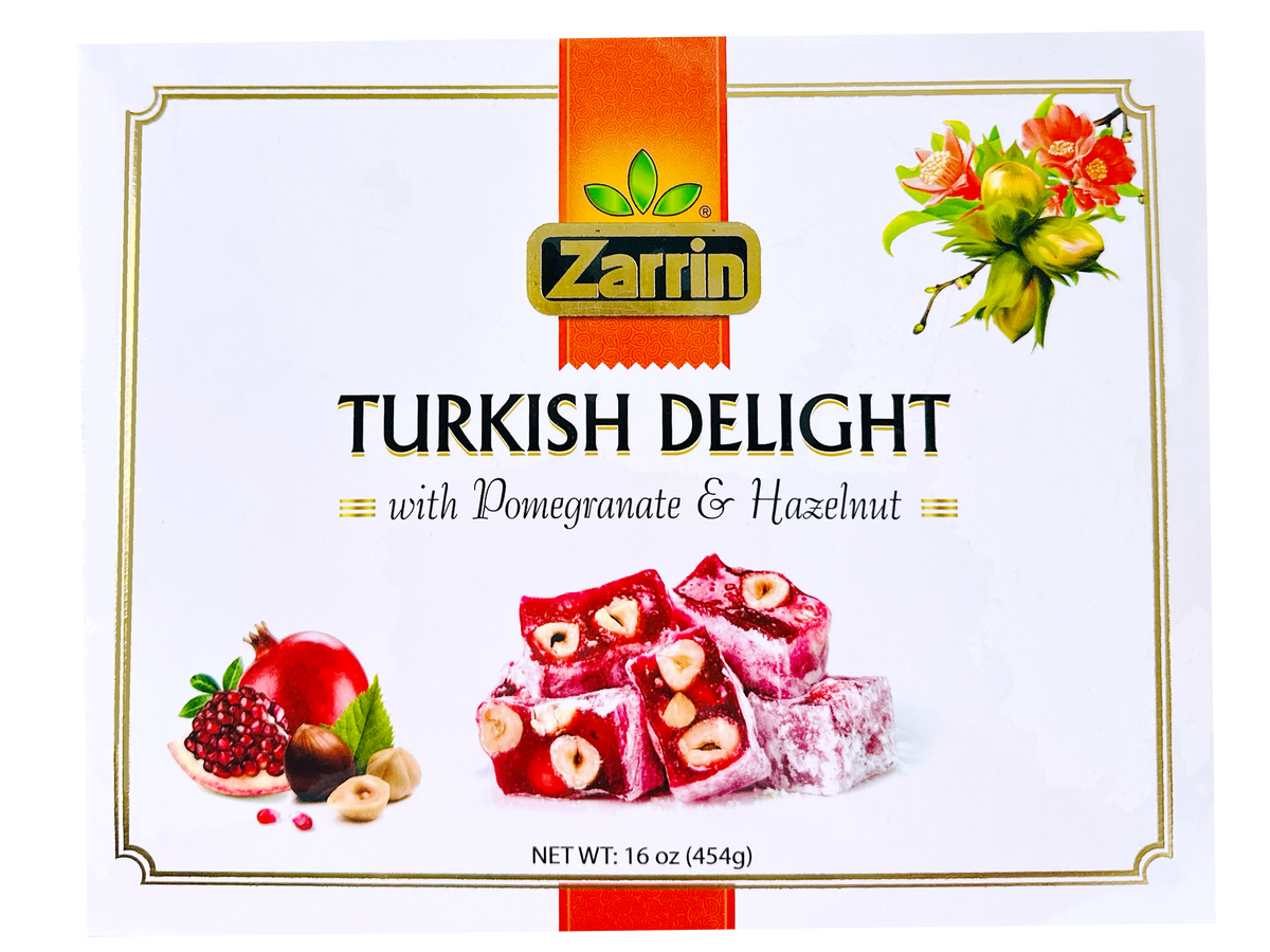 Turkish Delight With Pomegranate & Hazelnut - 16 Oz (Baslogh, Basloogh ...