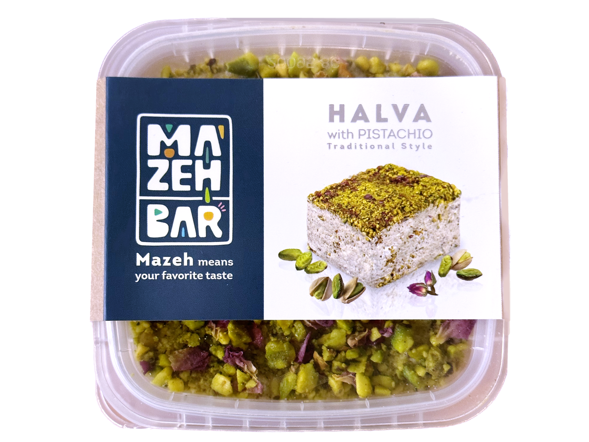 Traditional Halva Pistachio Mazeh (Halvardeh) – Kalamala