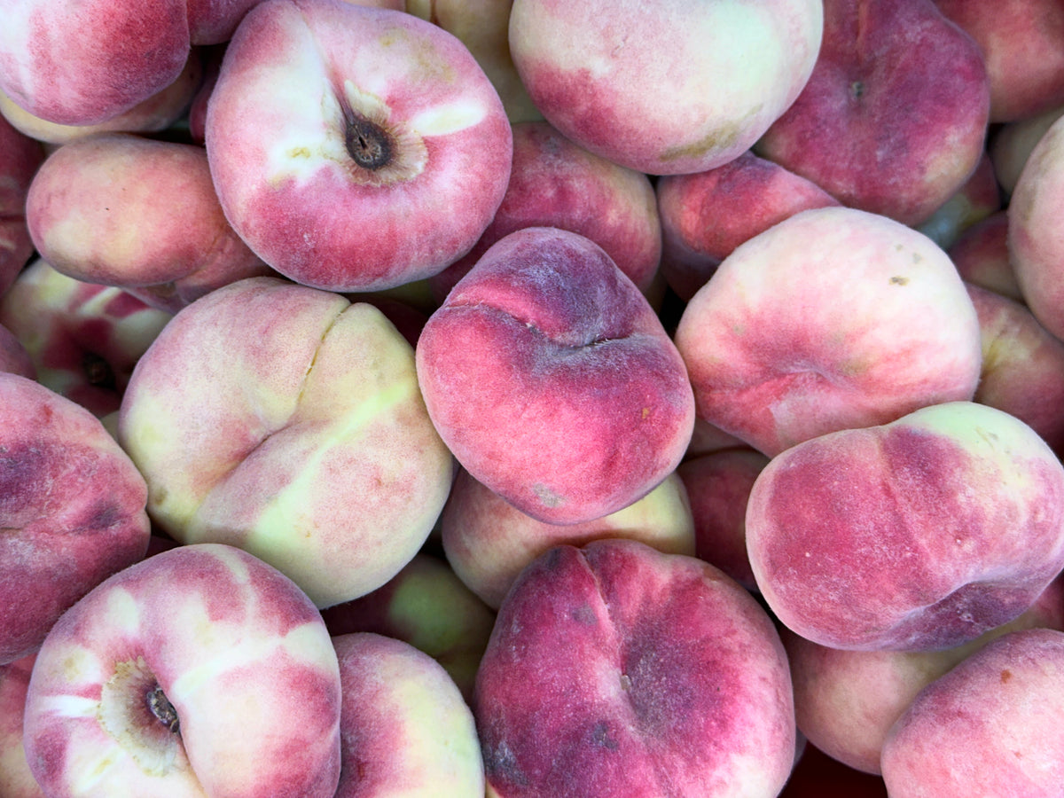 🟦 Fresh Donut Peach - 1 Pound (Hulu Anjiri, Hooloo, Holoo) – Kalamala