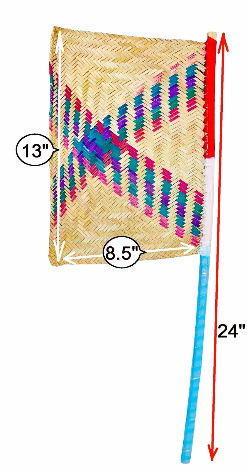 BBQ Straw Handy Blower - Large (Barbecue manual hand Fan, Bad Bezan Ha ...